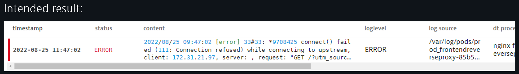 Using DQL for Logs and Events